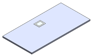 Edge, Rect Worksurface, Square Grommet – fluidconcepts